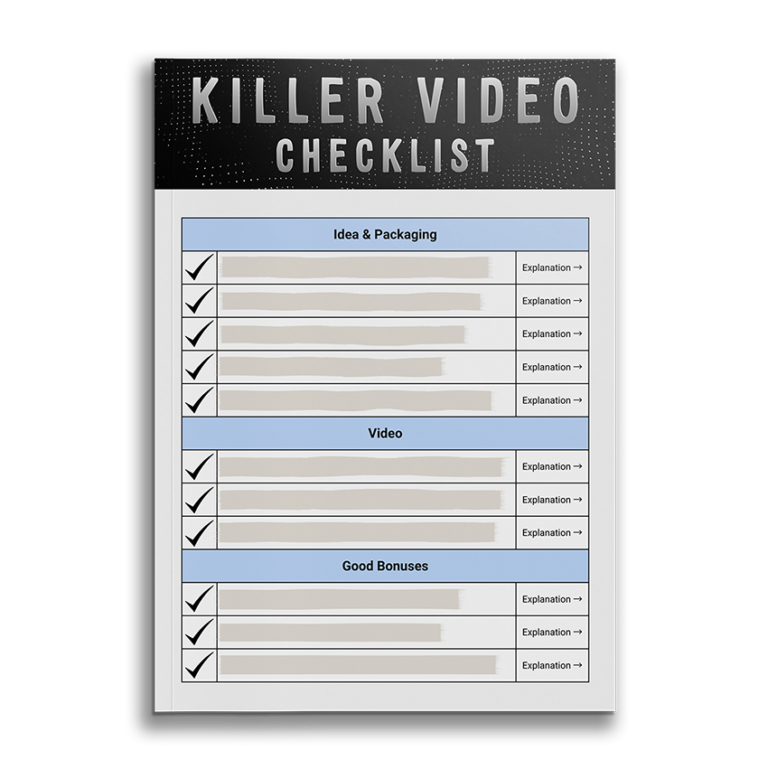 Killer Video Checklist